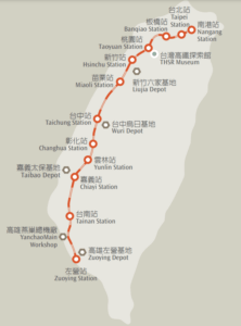 TaiwanHighSpeedRail_Route_Map_2022 - ibreak2travel (หนีงานไปเที่ยว)